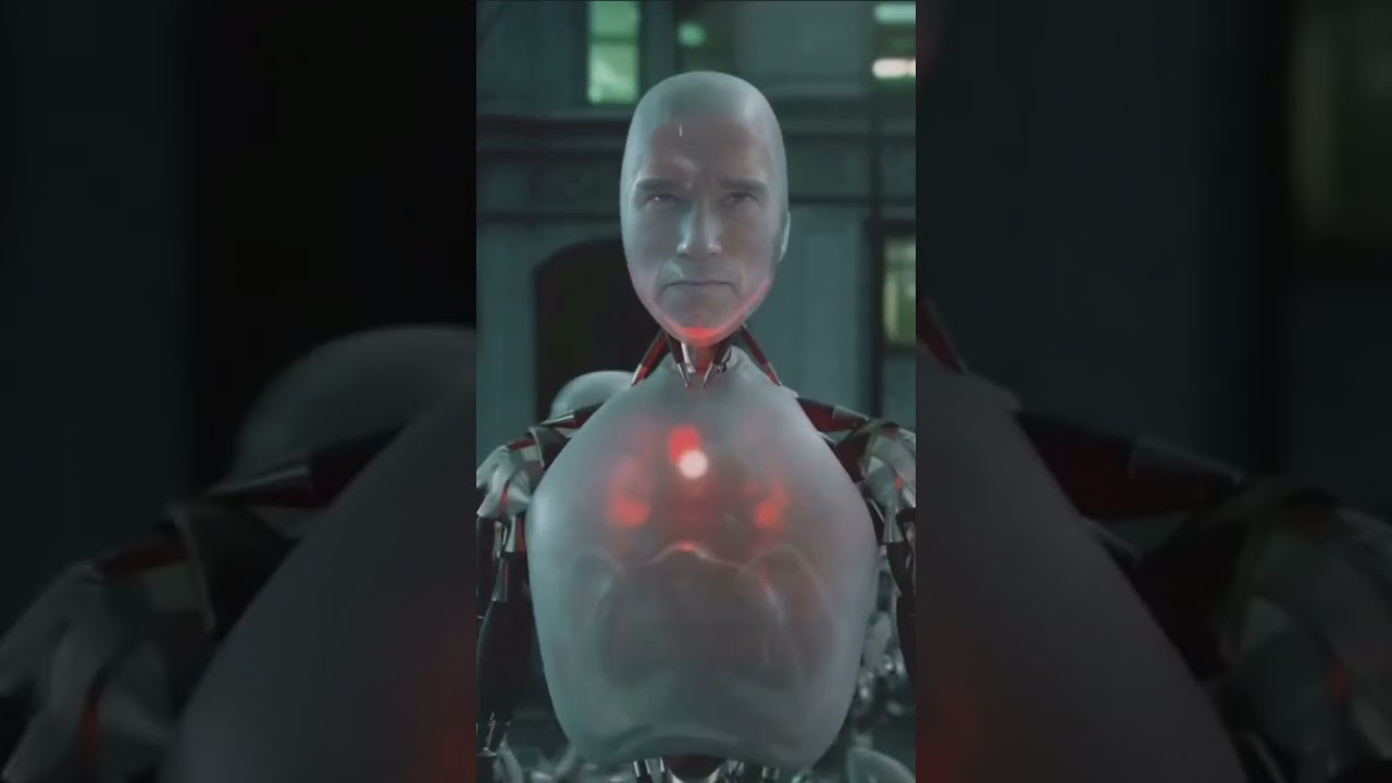 Arnold Schwarzenegger as Robot NS-5  Sonny //I,Robot//#Deepfake #robots #edit