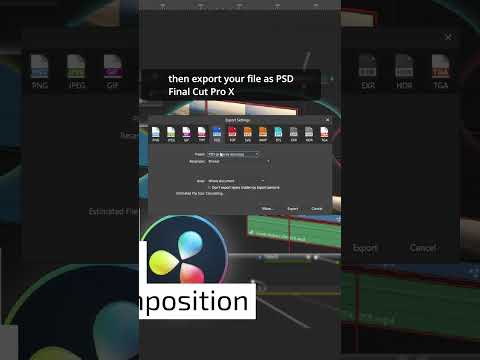 open Affinity Photo/Designer files in DaVinci Resolve Fusion. #Shorts
