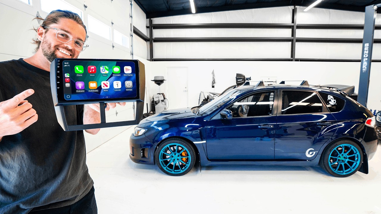 Installing a HUGE Apple CarPlay Head Unit! (2008-2014 Subaru WRX/STi/Forester)
