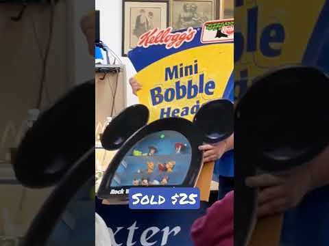 Disney Kellogg's Bobblehead Display at auction #liveauction #auction #ebay