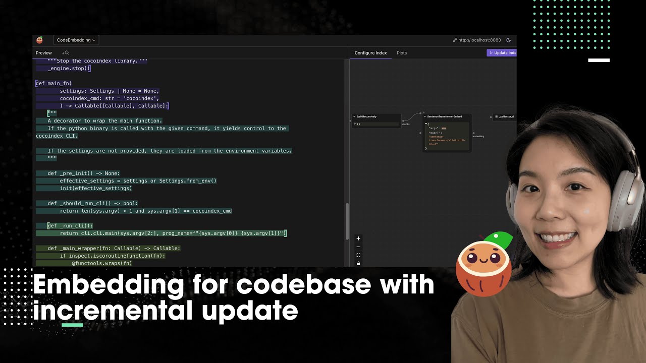 Build codebase indexing for RAG and semantic search with live update