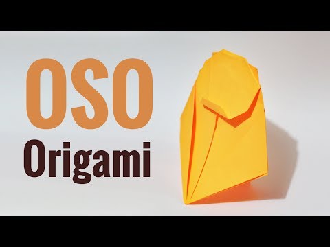 Como hacer un Oso de Origami PASO A PASO (Origami Basico) | Origami ...