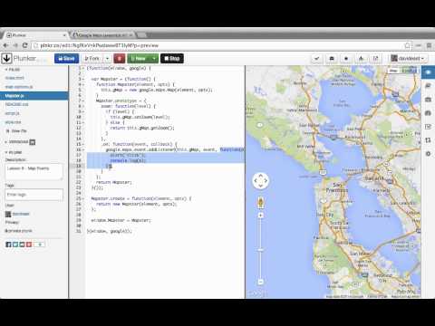 Custom Interactive Maps with the Google Maps API 06 Map Events Video Lecture - Customize ...