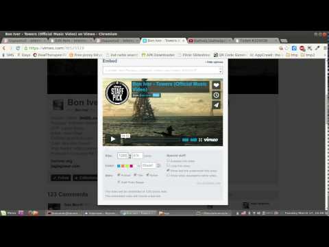 How to embed video from Vimeo with custom sizes