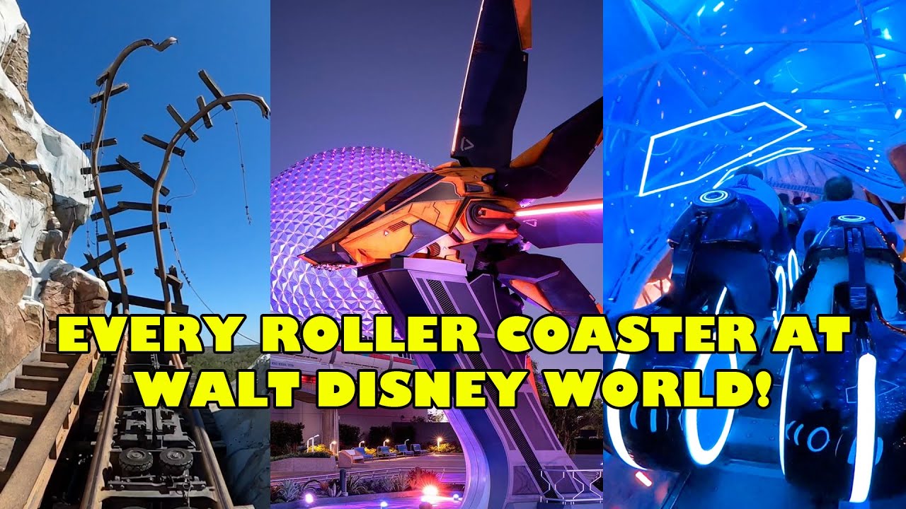 Every Roller Coaster at Walt Disney World in Orlando, Florida! Full Onride POV!