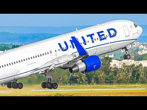 🇺🇸 100 PLANES in 1 HOUR ! HOUSTON George Bush Airport Plane Spotting + Aircraft Identification 2019