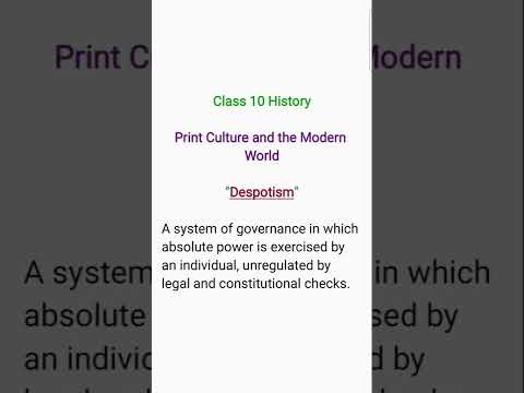 Despotism Class 10 History Cbse Exam