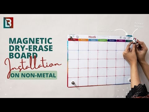 how to install magnetic dry erase board? #lambock