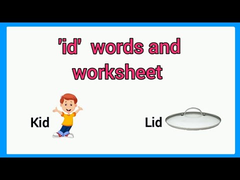 id words/id words for ukg/id word family/id three letter words/id rhyming words/id family