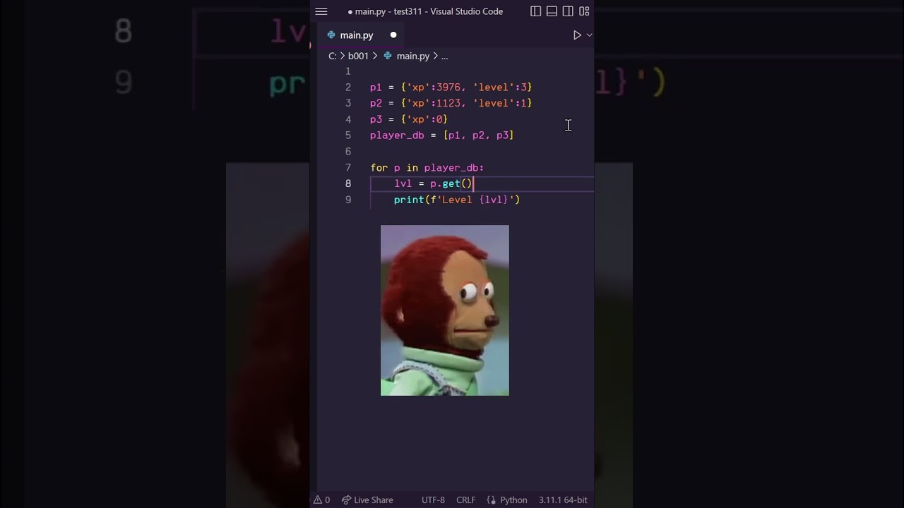 Python Dictionary Tip!! #python #coding #programming