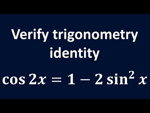 cos 2x = 1 - 2sin^2 x