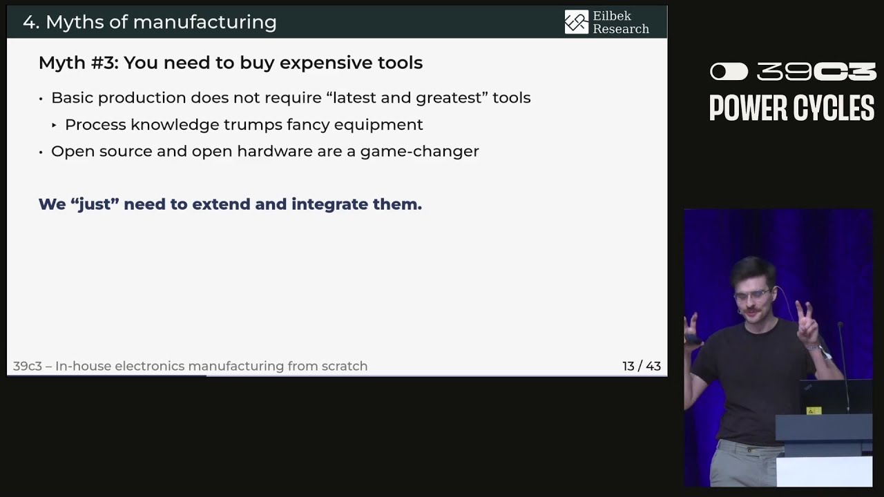 39C3 - In-house electronics manufacturing from scratch: How hard can it be?