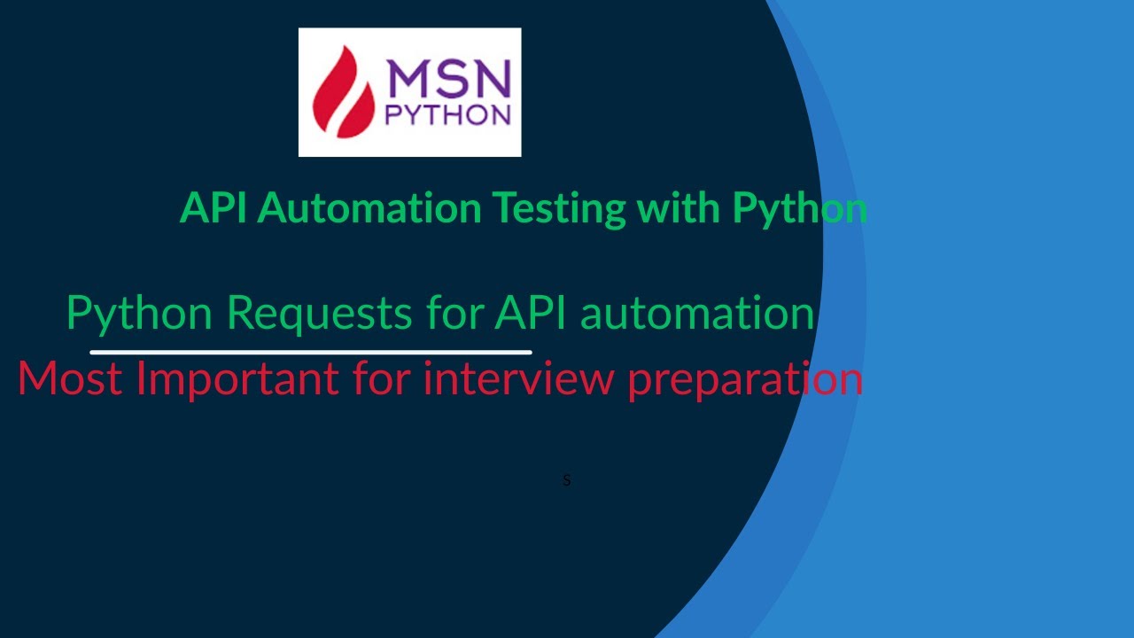 API Automation testing with python requests module part 1