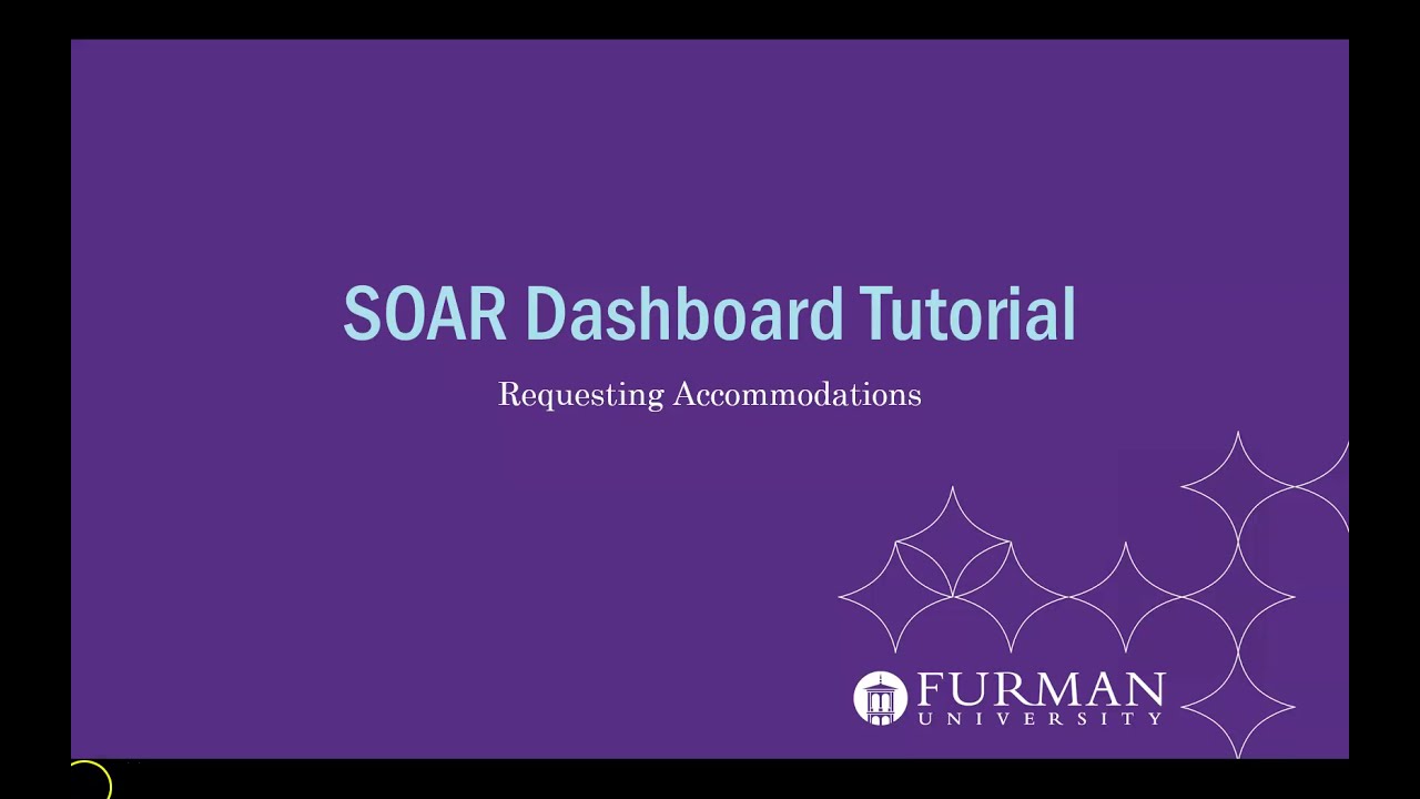 SOAR Dashboard Tutorial: Requesting Accommodations