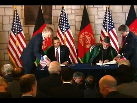 President Obama and President Karzai Sign the Strategic Partnership Agreement