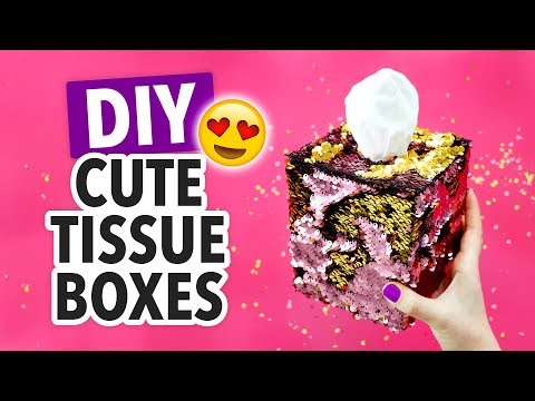 DIY Cute Tissue Box Covers (with Reversible Sequin Fabric!) - HGTV Handmade