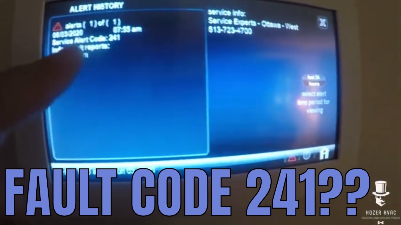 WHAT TO LOOK FOR ON LENNOX ODDBALL FAULT E241