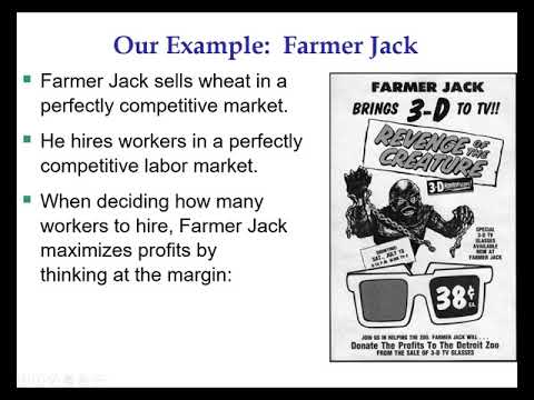 Marginal Product of Labor and Derived Demand