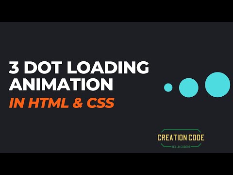 Pure CSS Three Dots Loading Animation Using HTML & CSS | Видео