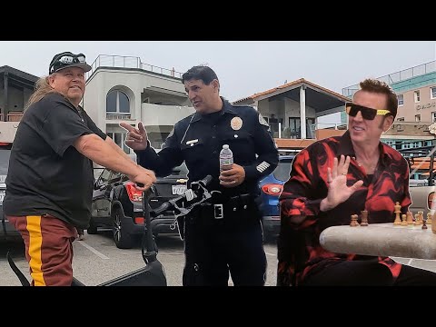 On Set w/ Nicolas Cage , German in Venice - Police are sent to make him leave