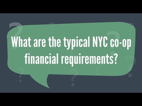 What Are the Typical NYC Co-op Financial Requirements? Buying a Co-op Apartment in NYC