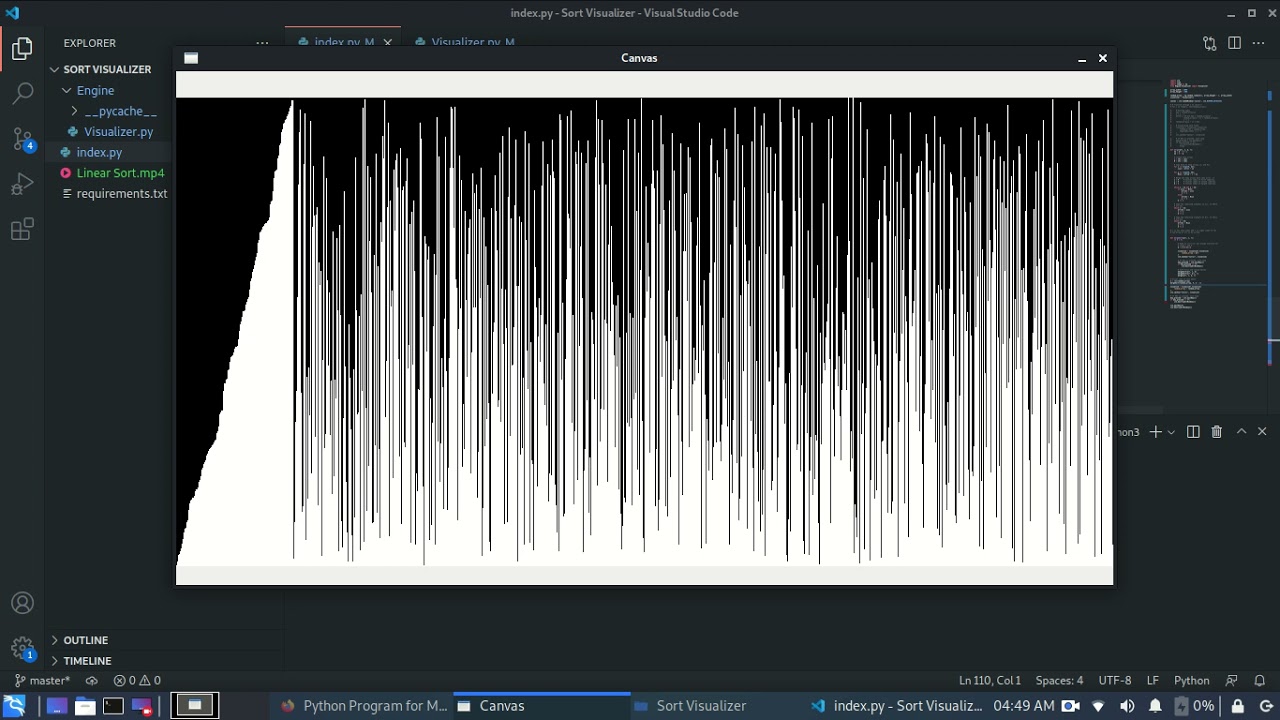 GitHub - dusklight00/sorting-visualizer: 🐱‍🏍 Script designed to ...