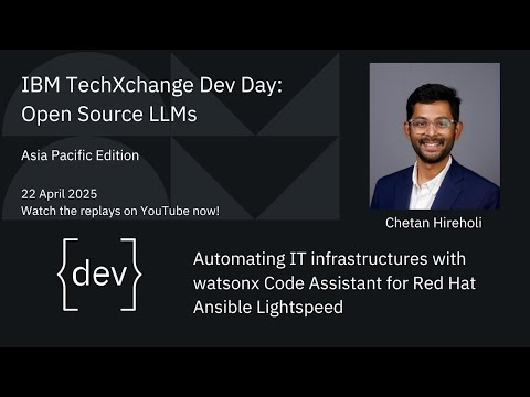 Automating IT infrastructures with watsonx Code Assistant for Red Hat Ansible Lightspeed