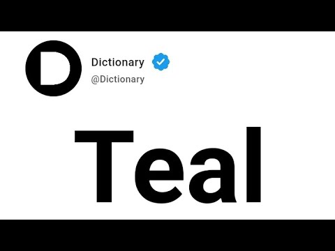 Teal Meaning In English