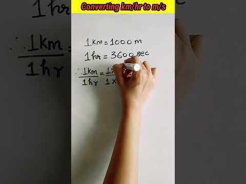 Converting km/hr to m/s | Easy Trick #Shorts #MathsTricks
