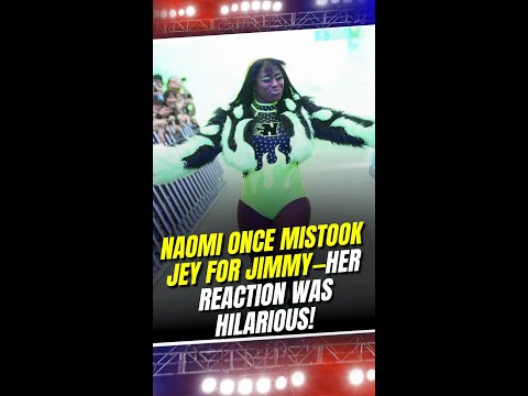 Naomi once mistook Jey for Jimmy—her reaction was hilarious! #Naomi #TheUsos #WWE