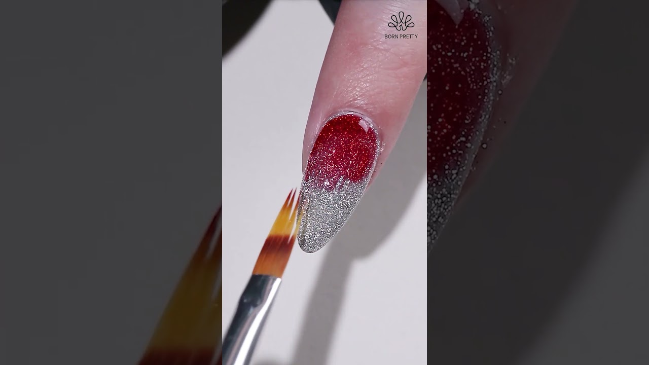 Shiny Glitter Ombre Nails| BORN PRETTY