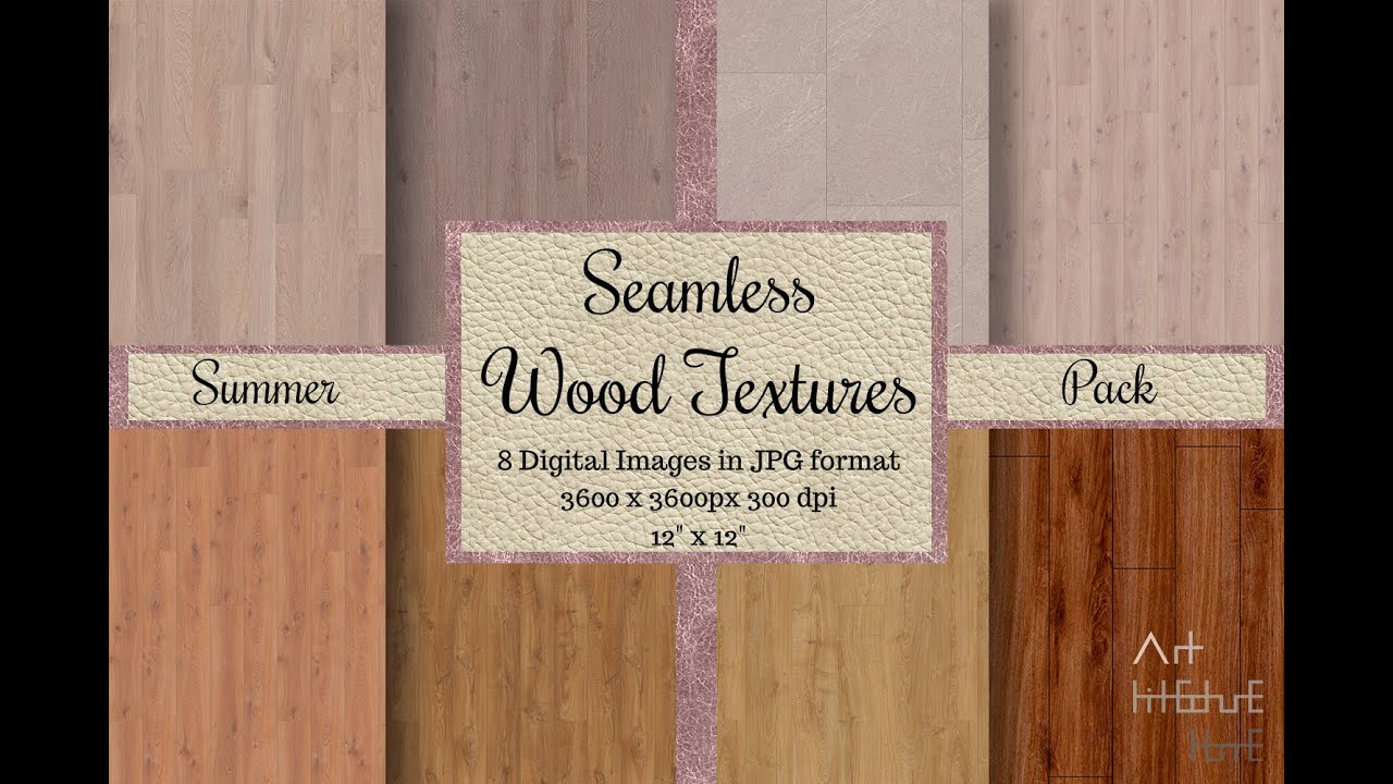 Seamless Wood Textures - Summer Pack - Seamless Patterns - Digital Papers - Printable Scrapbook