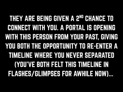 A 2nd chance portal is opening up with this twin flame / soulmate [Divine Feminine Reading]