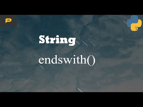 Python String - endswith()