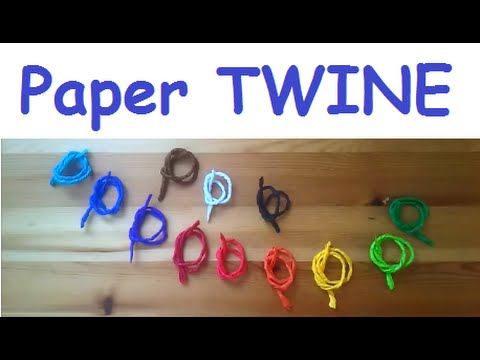How to make paper TWINE