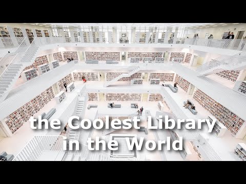 Explore the Coolest / Greatest Library in the World | Stadtbibliothek Stuttgart Germany