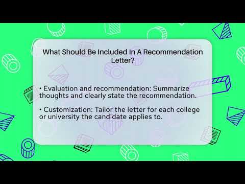 What Should Be Included In A Recommendation Letter? - The College Explorer