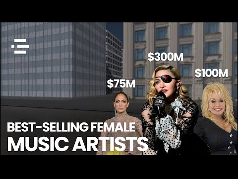 Best Selling Female Music Artists of All Time (3D Comparison)