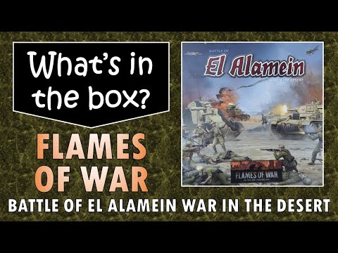 El Alamein Flames of War Starter unboxing and review. What's in the box?