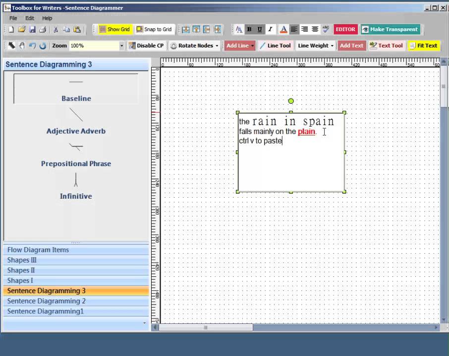 How to use Sentence Diagrammer Plus