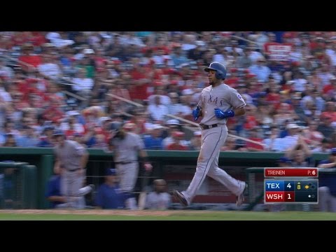 TEX@WSH: Rangers score four runs in the 8th inning