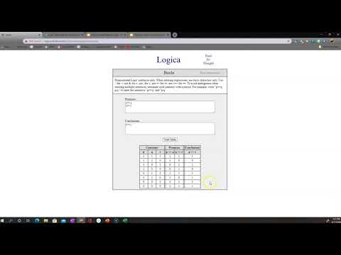 Boole Truth Table