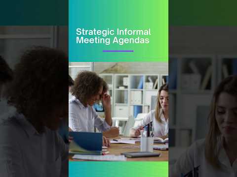 Strategic Infomal Meeting Agendas #education #teaching #school #strategy #strategies