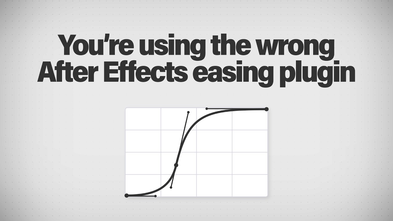 You're Using the WRONG After Effects Easing Plugin