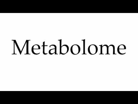 How to Pronounce Metabolome