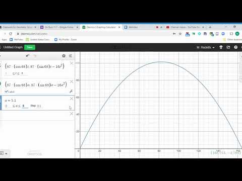 Using Desmos to Graph Parametric Equations