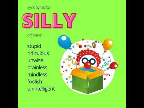 Synonymous of Silly - Ugly - Empty - Critical - wonder - work - Yes | Basic grammar #synonyms