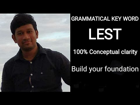 #spottingerror #lest #conjunction #grammar #rule GRAMMATICAL KEY WORD "LEST"