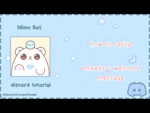 create embeds + welcome message with Mimu Bot | Discord tutorial