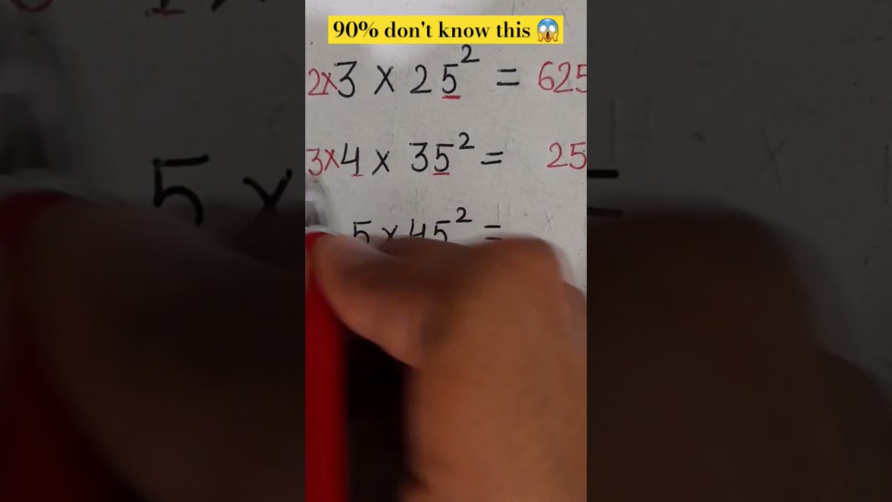 Maths Trick #maths #shorts #shortsfeed #mathtricks #squaretrick #shorttricks #ytshorts #trick#tricks